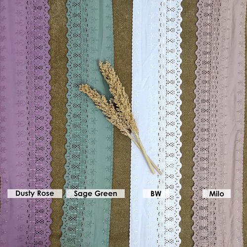Jual Kain Renda / Kain Renda TR1-03595 (L:-/+ 12 cm) - Dusty Rose - Kab ...