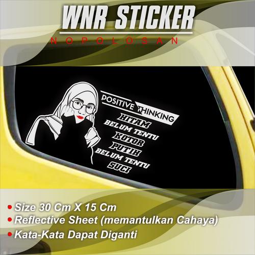 Jual Stiker kaca mobil custom kata - Hitam - Kab. Purwakarta - WNR ...