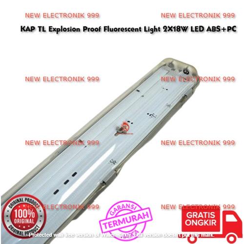 Jual KAP TL LED Explosion Proof Fluorescent Light 2x18W Rumah Lampu T8 ...