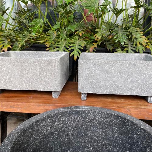 Jual pot teraso kotak persegi finishing concentre abu muda p37xL26xt19 ...