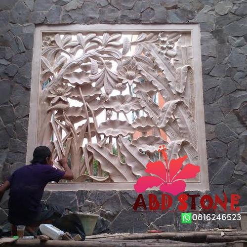Jual RELIEF LOSTER BATU ALAM 2SISI SEKAT DINDING 1MX1MX8 - Kab ...