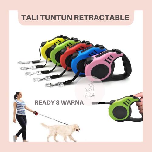 Jual TALI TUNTUN HEWAN RETRACTABLE PET DOG CAT LEASH RANTAI ANJING ...