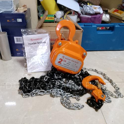 Jual Chain Block Takel - Katrol Nagasaki 2 Ton × 3 Meter Made In Japan ...