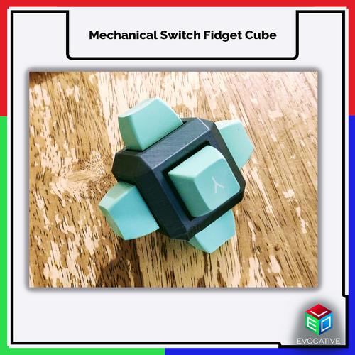 Jual Mechanical Switch Fidget Cube Toy Mainan Penghilang Stress ...