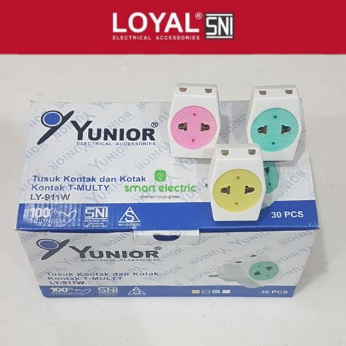 Jual Steker T Multi Yunior LY-911W Colokan Cabang 3 Loyal Warna Bagus ...