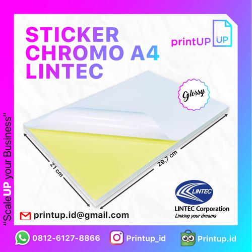 Jual Sticker Chromo Lintec ukuran A4 / Bahan Label Polos Untuk Print ...