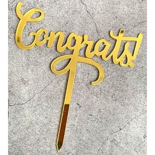 Jual CTA05 Cake Topper Congrats Congratulation Ucapan Selamat Kelulusan ...