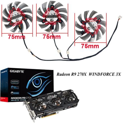 Jual Fan Kipas Vga Gigabyte R9 270x 280x 290x 75mm 3pin 2pin OEM ...
