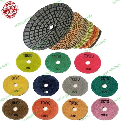 Jual diamond Pad Poles Marmer Tokyo 4" Poles Granite/keramik/marmer ...