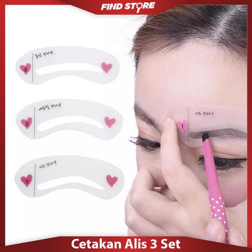 Jual Cetakan Alis Set isi 3 Alat Bantu Gambar Kening 120 Pasang - Jakarta Barat - Find Store ...