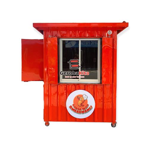 Jual Booth container kaca geser / gerobak kontainer dengan kaca - Kab ...
