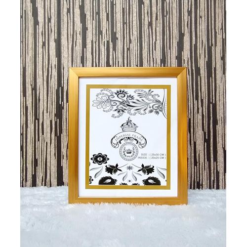 Jual Bingkai Figura Frame Foto 12R (25X30 CM) Minimalis Putih/Cokelat ...