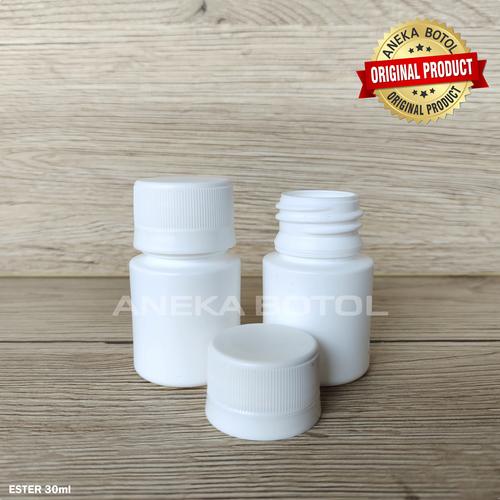 Jual BOTOL KAPSUL ESTER 30 ML DOVE ULIR SEGEL HDPE / ANEKA BOTOL KOSONG ...
