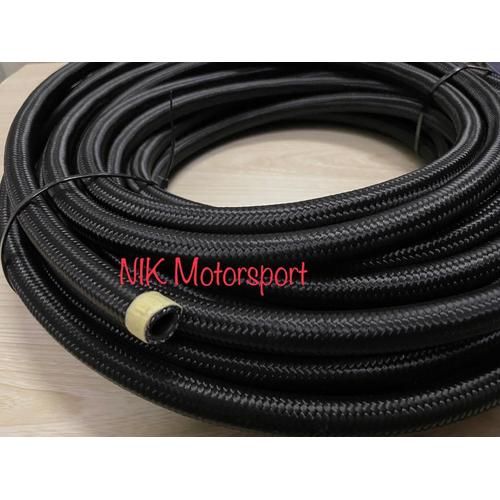 Jual Braided Hose Black 10AN / Selang Braided Nylon Hitam ID.14mm ...