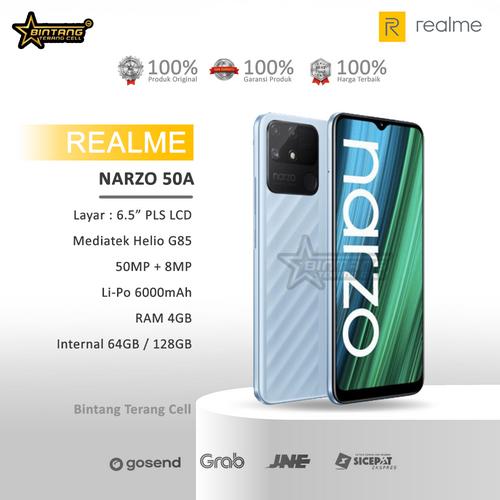 Promo PONSEL REALME NARZO 50A RAM 4/64GB GARANSI RESMI - 4/64GB, Non ...
