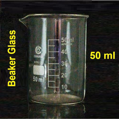 Jual BEAKER GLASS 50 ML GELAS KIMIA GELAS PIALA BEKER GLASS LOW FORM ...