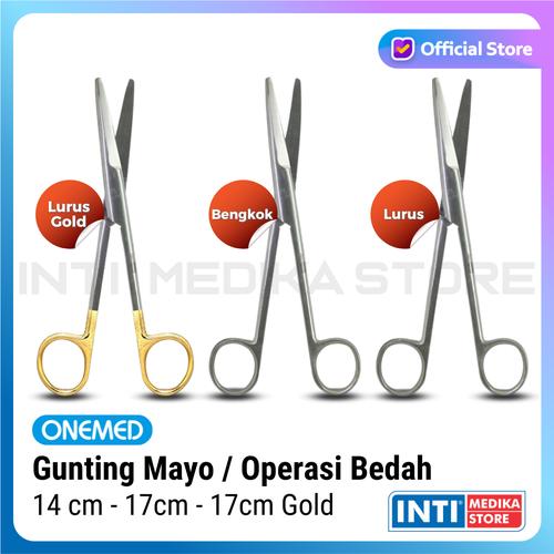 Jual ONEMED - Gunting Mayo Lurus / Bengkok | Gunting Operasi Bedah One ...