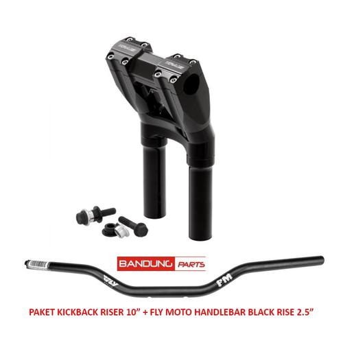 Jual PAKET KRAUS KICKBACK RISER 10” + FLY MOTO HANDLEBAR BLACK RISE 2.5 ...