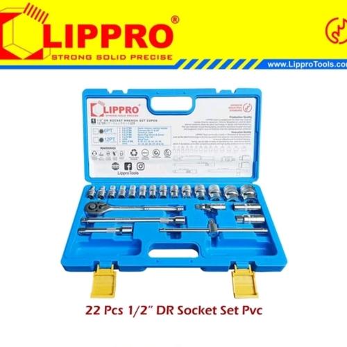 Jual Kunci Sok Set Lippro 22pcs 6PT 1/2" DR 8-32mm Socket Wrench 22 Pcs ...