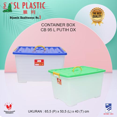 Jual Box Storage / Container Box CB- 95 Liter PUTIH SL Plastic - Kab ...