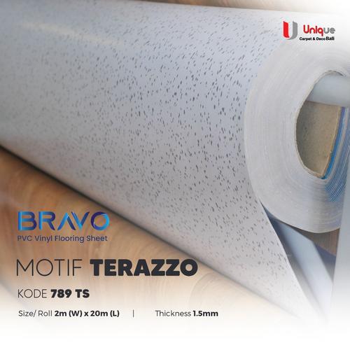 Jual Lantai Vinyl Rollan Bravo 1.5mm Motif Terazzo /Karpet Vinyl ...