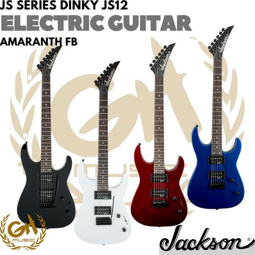 Promo Jackson JS Series Dinky JS12 Electric Guitar, Amaranth FB - gloss black Cicil 0% 3x - Kota ...