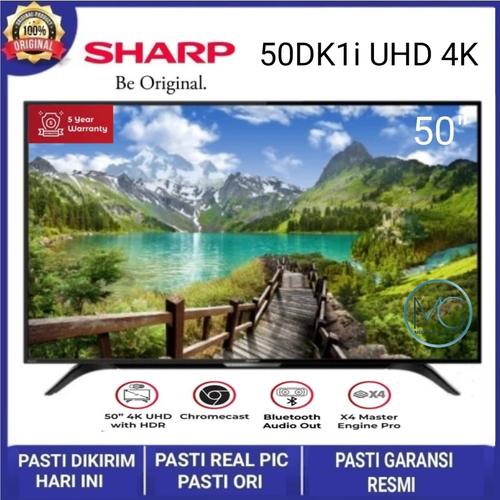 Promo SHARP 50DK1I TV LED 50 INCH 4K HDR SMART ANDROID 4T-C50DKI 50DK1I ...