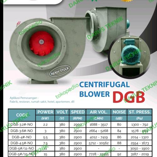 Jual Centrifugal fan cke DGB-3.2#-no 12 8inch 380v 220w keong blower ...
