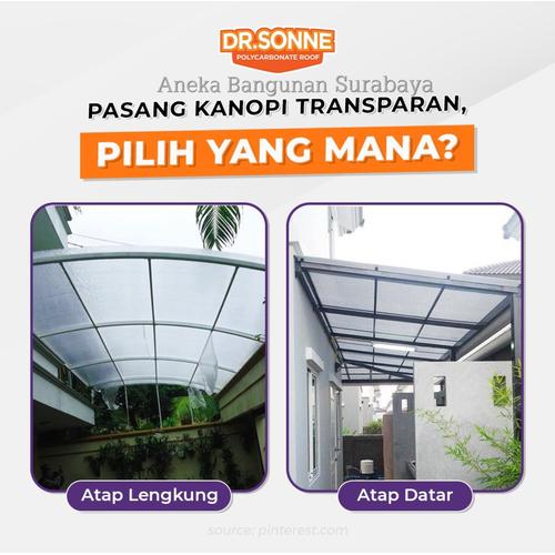 Jual Atap polycarbonate DrSonne trimdek spandek clear bening transparan ...