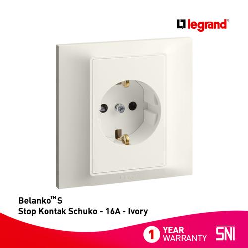 Promo Legrand Belanko S - Stop Kontak Schuko - 16A - Putih - - Legrand ...