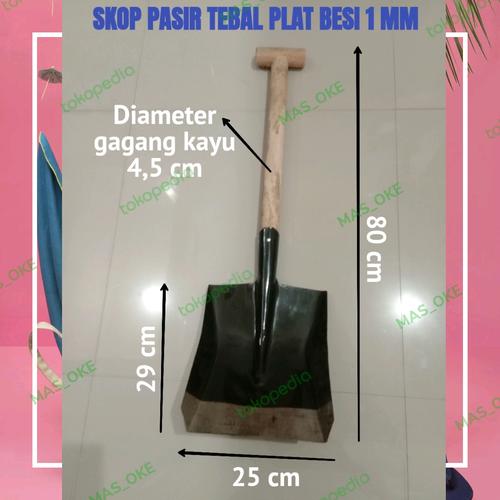 Jual skop pasir polos tebal plat besi 1 mm / skop murah - Kab. Sidoarjo ...