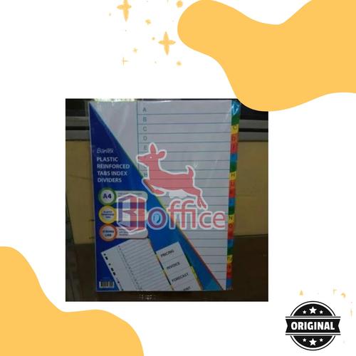 Jual Bantex Dividers Pembatas Kertas 6240-00 A4 / 1-10 Index - Kota ...