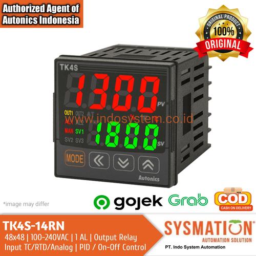 Promo Temperature Controller Autonics TK4S-14RN Output PID Relay 1 ...