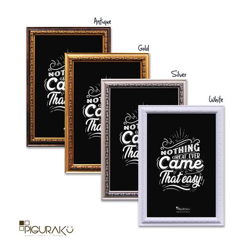 Jual Bingkai Foto F4 - Ukir - Pigura Foto F4 Classic - White - Kota ...