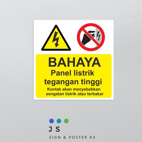 Jual STICKER K3 SAFETY SIGN BAHAYA PANEL LISTRIK Ukuran Besar - XL ...