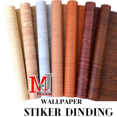 Jual Stiker motif kayu lebar 120cm sticker PVC sheet pelapis furniture ...