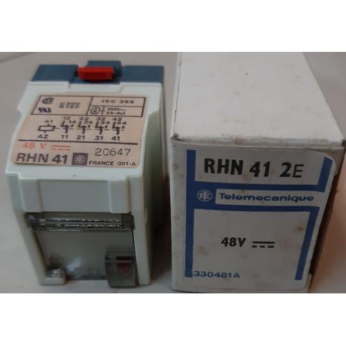 Jual Telemecanique Schneider RHN 41 2E RHN412E 48VDC Plug-in Relay 4CO ...