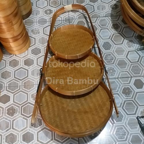 Jual Tampah Bambu / Tampah Tumpeng Susun 3 - Jakarta Pusat - Dira Bambu ...