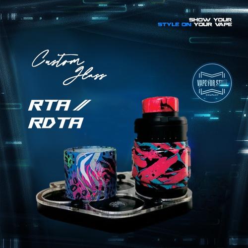 Jual Custom Glass RTA RDTA RDA | Glass Custom Gambar Custom Print ...