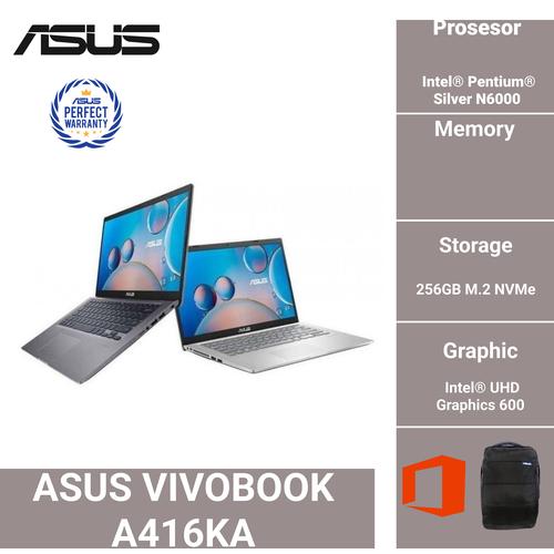 Jual ASUS VIVOBOOK A416KA Pentium N6000 4GB/256SSD WIN11+OHS - Jakarta ...