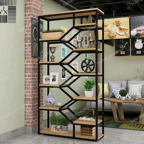 Jual partisi ruangan kayu industrial minimalis uk 200*110*20 cm ...