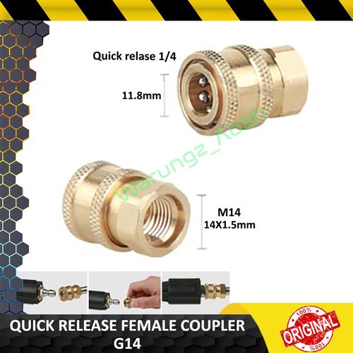 Jual QUICK ADAPTOR ADAPTER QUICK RELEASE KOPLER COUPLER FEMALE G14 1/4 ...