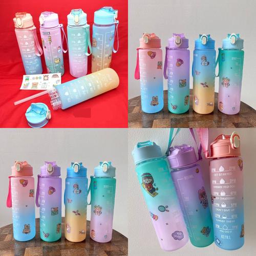Jual botol minum viral gradasi rainbow - Kota Semarang - Niocool ...