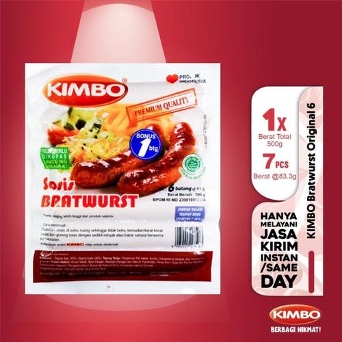 Jual Kimbo Sosis Sapi Bratwurst Jumbo | Original Beef Sausage (500 gr ...