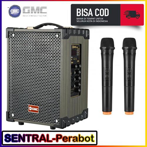 Jual GMC 899P Speaker Portable Bluetooth Karaoke Free Mic Werles 2 Buah ...