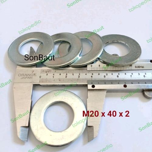 Jual Ring Plat m20 lebar 40mm Washer 20mm putih - Jakarta Utara - Son ...