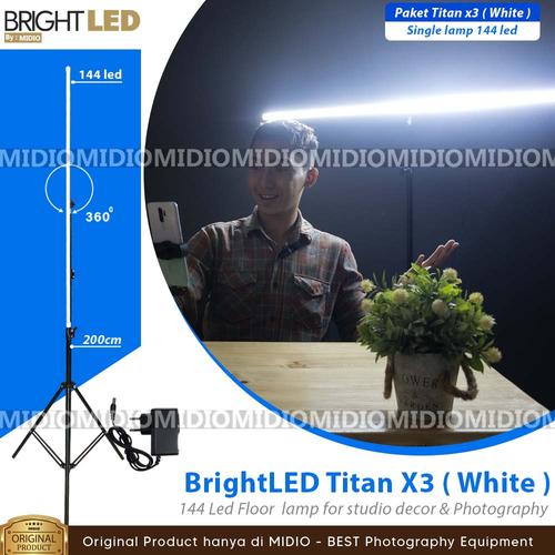 Jual Bright Titan X3 LED White Lampu Studio Lighting Putih Studio Foto ...