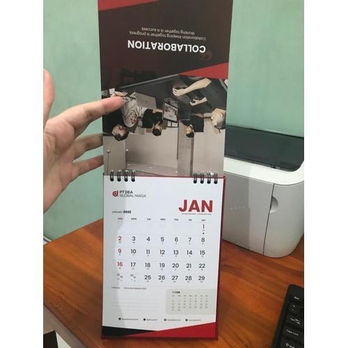 Jual Kalender Meja Tatakan Linen 14 Lembar 1 Muka Bahan Art Carton 230 ...