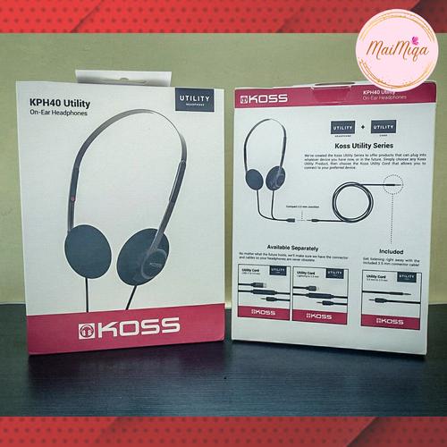 Jual Koss KPH40 Utility On-Ear Headphone, Ultra Ringan, Deep Bass ...