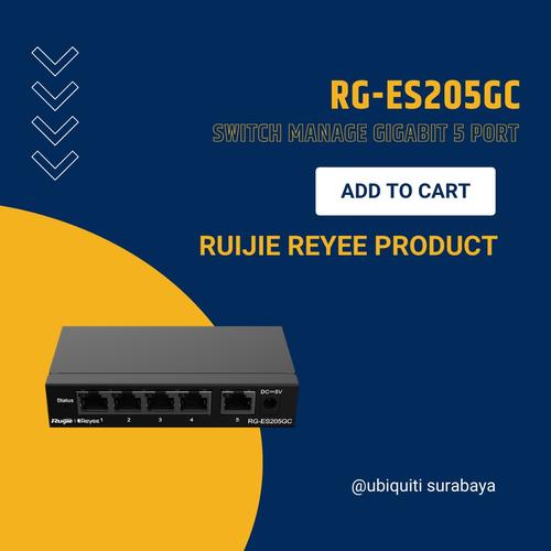Jual RUIJIE REYEE RG-ES205GC 5 Port Gigabit Cloud Managed Non-PoE Switch - Kota Surabaya ...